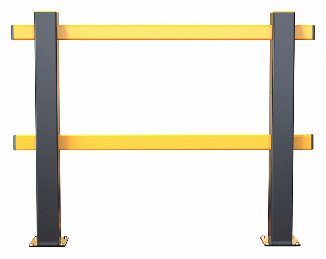 A-SAFE, Guardrail, Floor Mounted Rail Mounting, Guard Rail System ...