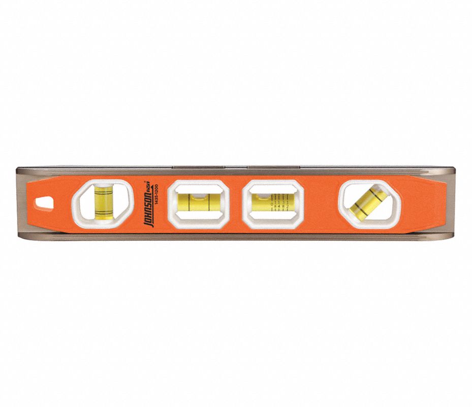 JOHNSON LEVEL Nivel Torpedo Magnético 12" 4 burbujas, - 49ZC22 | 1435 ...