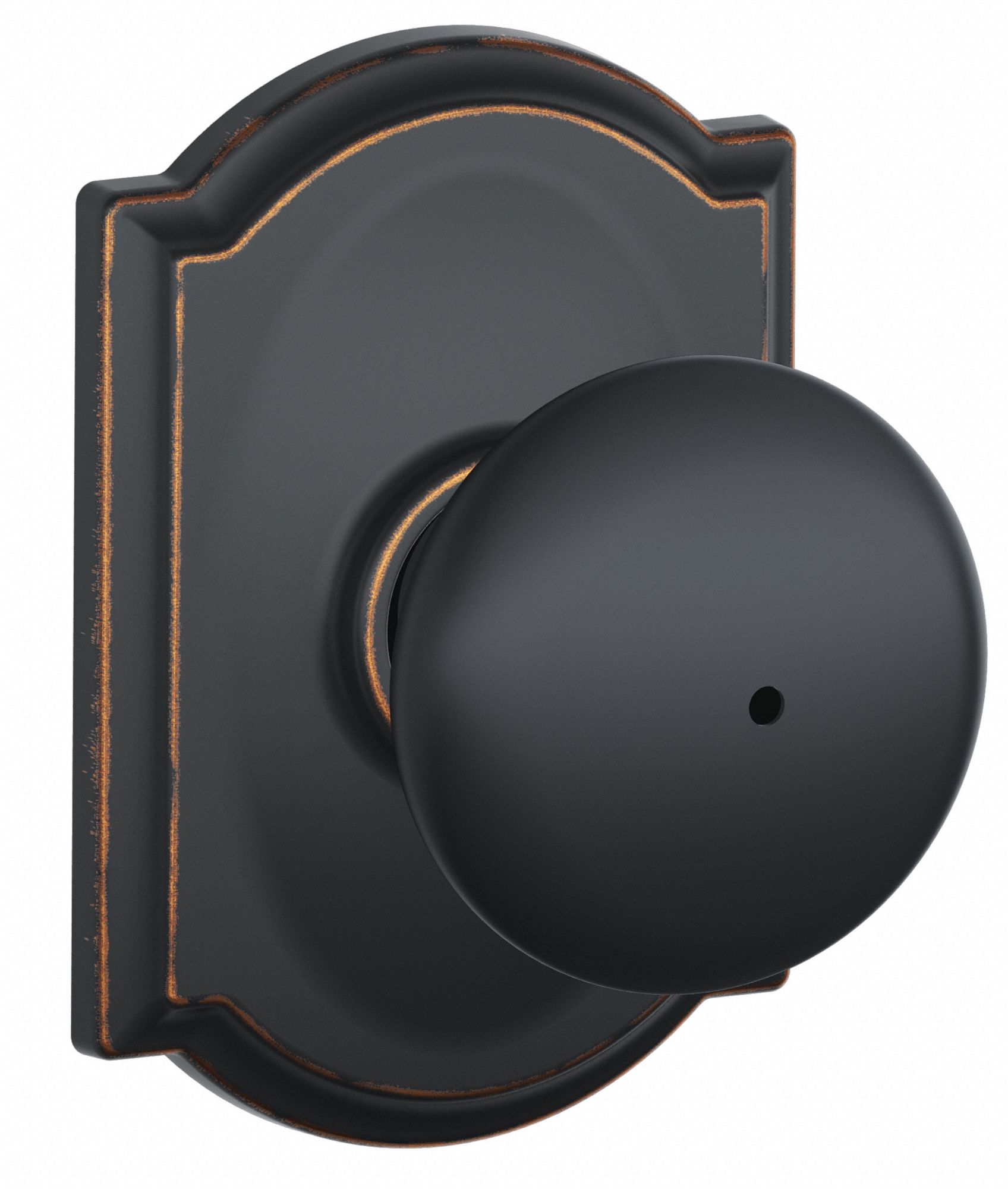 SCHLAGE, Privacy Knob Locksets, Bronze, Door Lockset - 49ZF73|F40 PLY ...