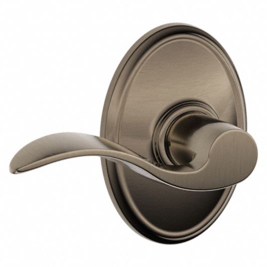 SCHLAGE, Passage Lever Locksets, Nickel, Door Lockset - 49ZH03|F10 ACC ...