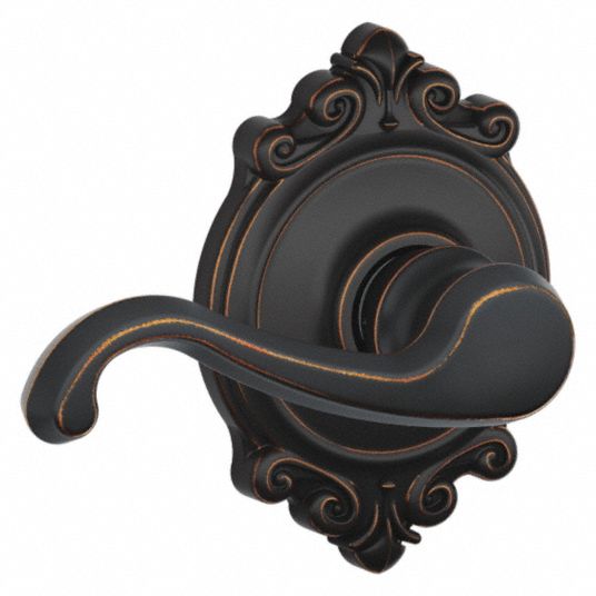 SCHLAGE RESIDENTIAL, Passage Lever Locksets, Bronze, Door Lockset ...