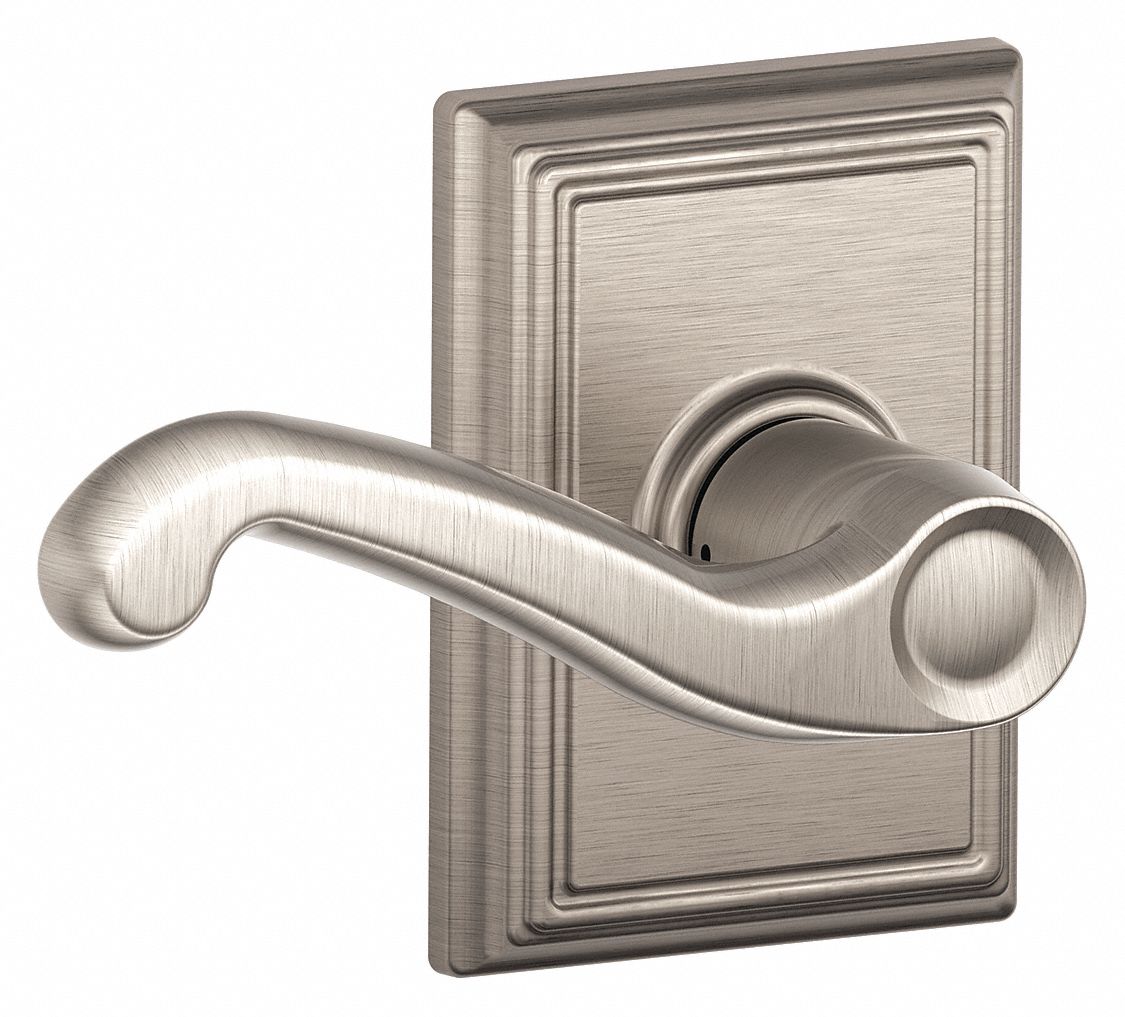 SCHLAGE, Passage Lever Locksets, Nickel, Door Lockset - 49ZJ16|F10 FLA ...