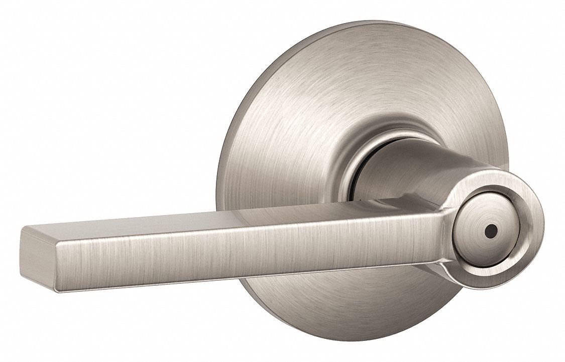 SCHLAGE, Privacy Lever Locksets, Nickel, Door Lockset - 49ZP62|F40 LAT ...