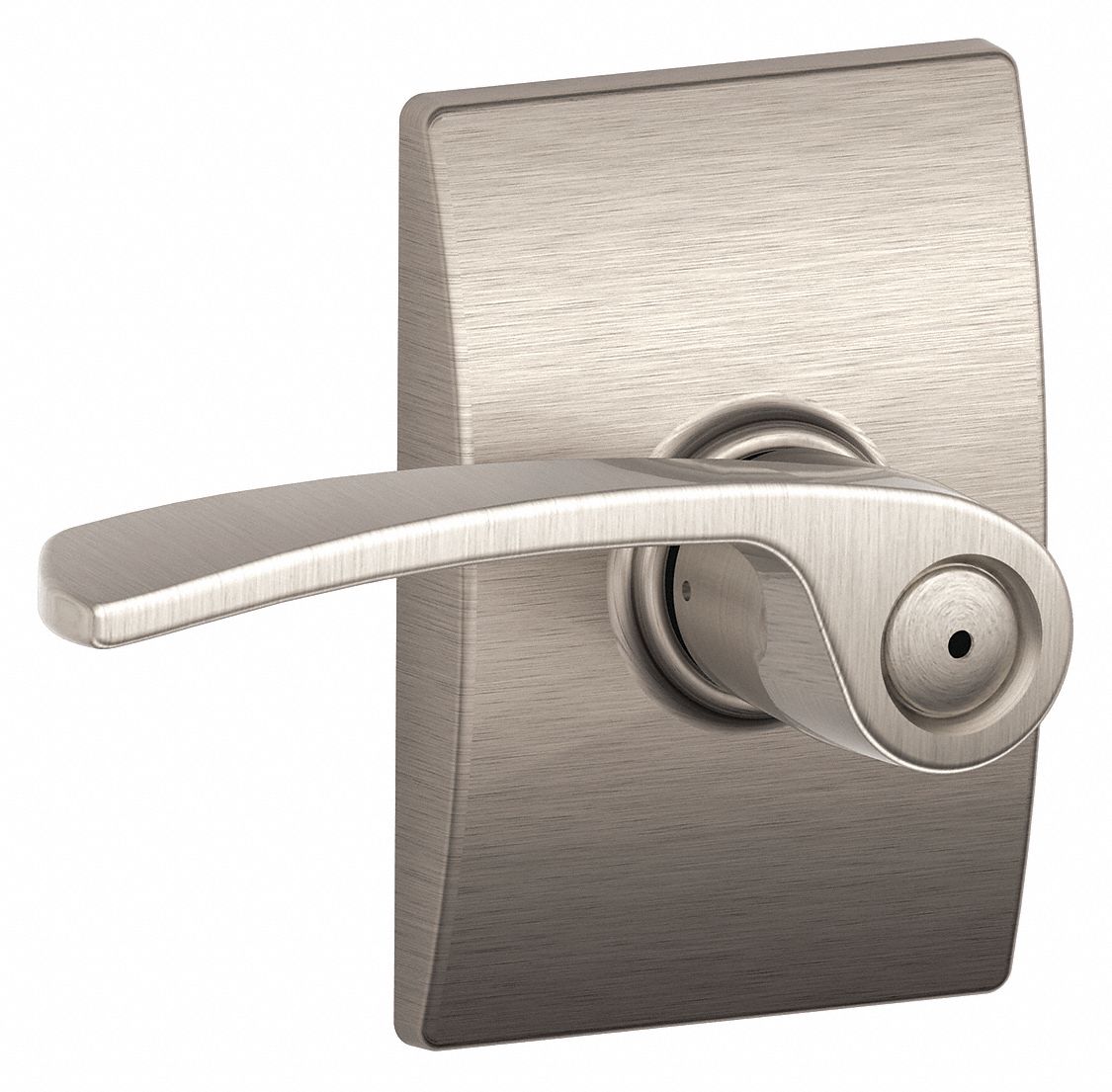 SCHLAGE, Privacy Lever Locksets, Nickel, Door Lockset - 49ZP74|F40 MER ...