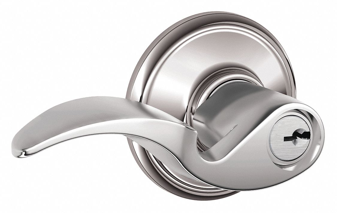 SCHLAGE, Office Lever Locksets, Chrome, Door Lockset - 49ZR63|F51A AVA ...