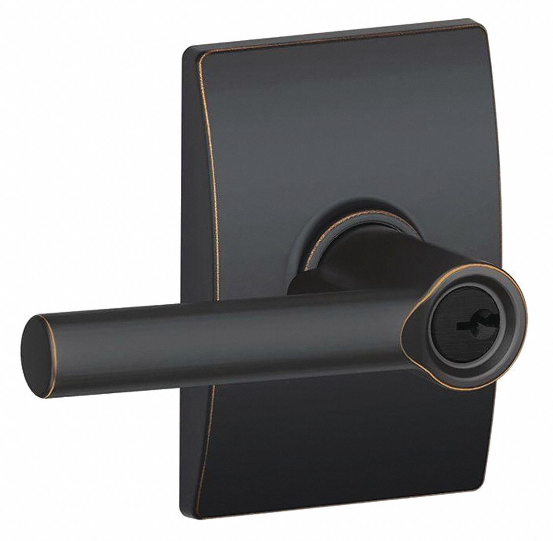 SCHLAGE, Office Lever Locksets, Bronze, Door Lockset - 49ZR72|F51A BRW ...