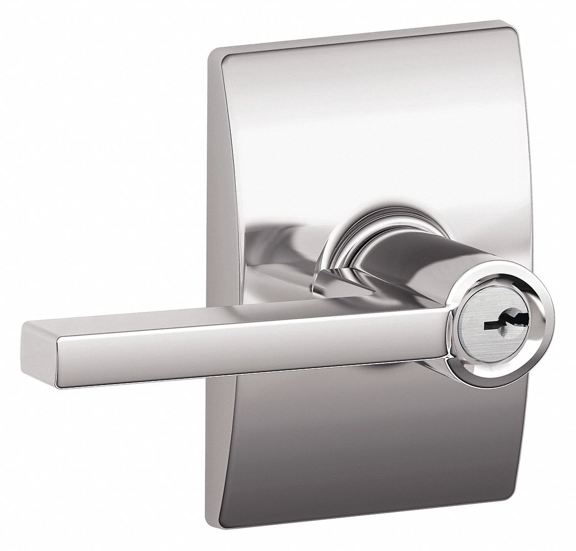 SCHLAGE, Office Lever Locksets, Chrome, Door Lockset - 49ZT29|F51A LAT ...