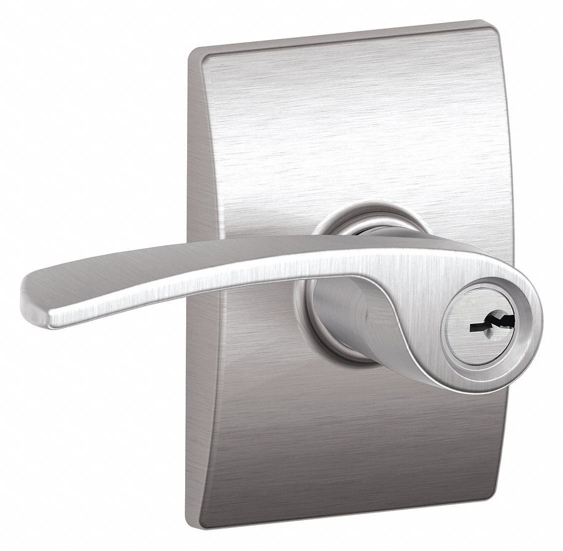 SCHLAGE, Office Lever Locksets, Chrome, Door Lockset - 49ZT34|F51A MER ...