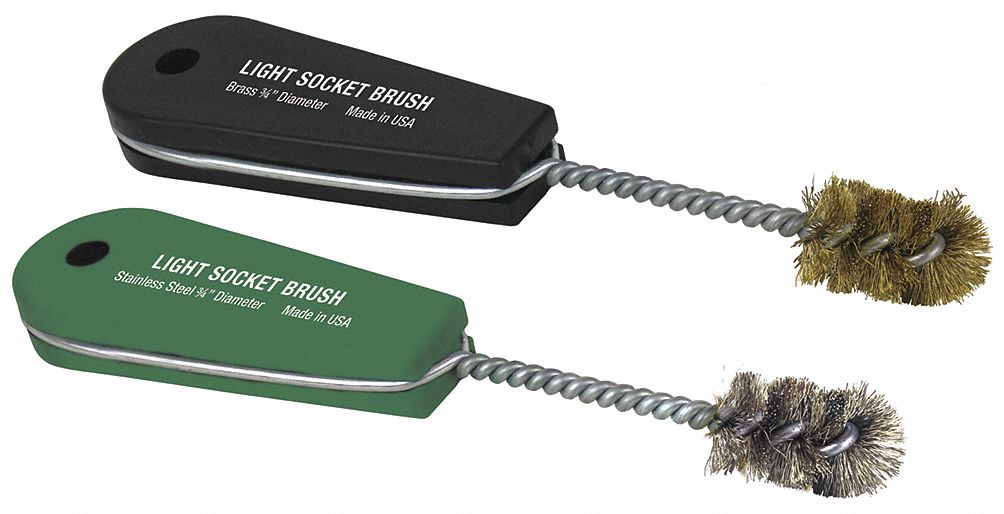 11 in Lg, 1 1/4 in Wd, Light Socket Brush Kit - 49ZT72|8086 - Grainger