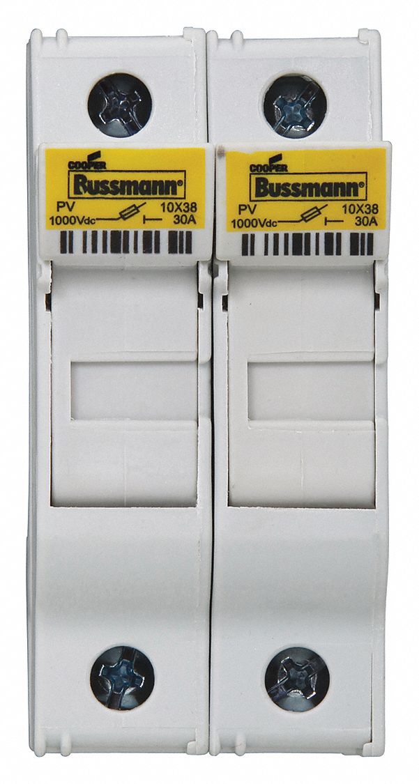 BUSSMANN, Finger-Safe, 2 Pole, Fuse Block - 49ZU33|CHPV2U - Grainger