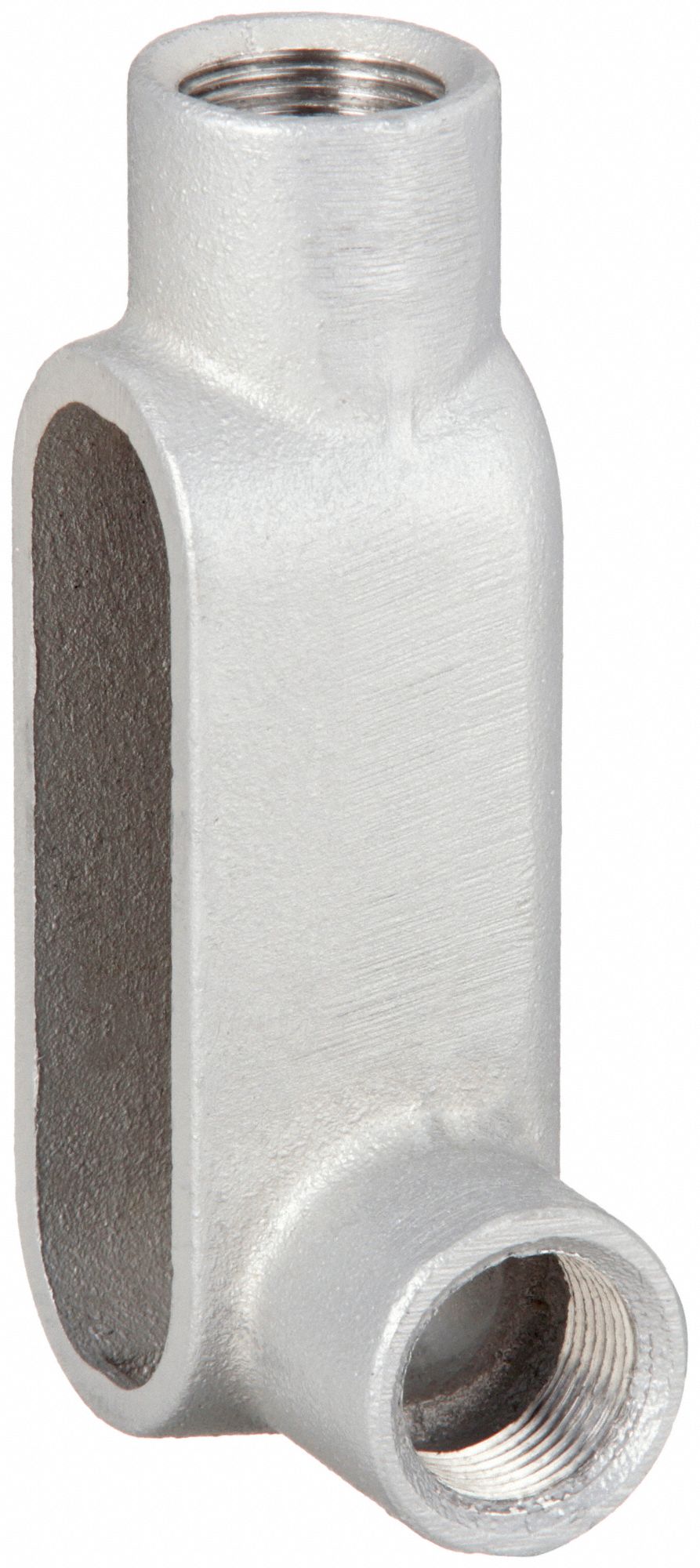 HUBBELL KILLARK Conduit Outlet Body: Aluminum, 2 in Trade Size, LR Body ...