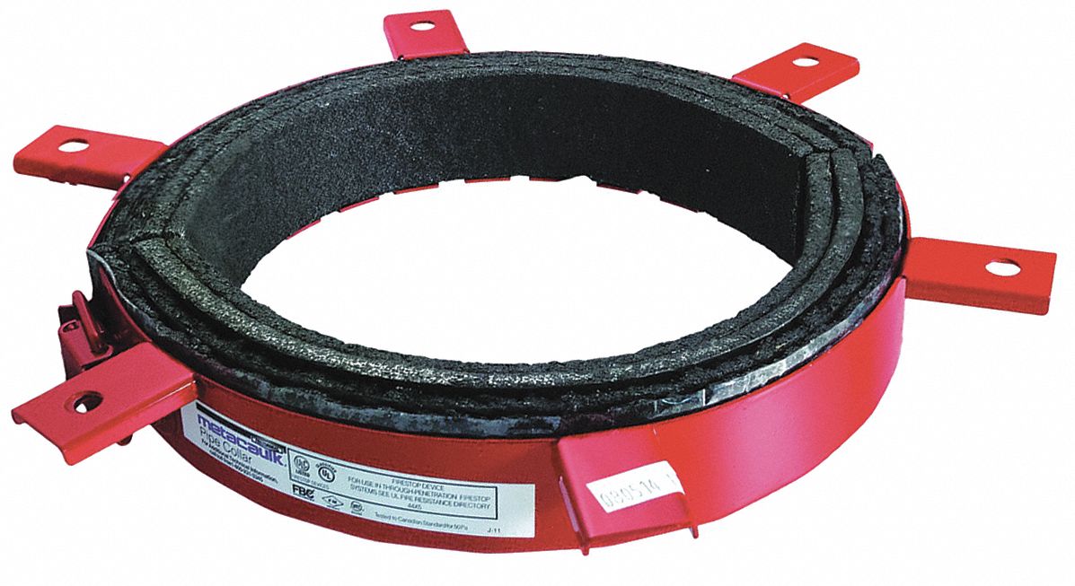 METACAULK, Pipe Collar, 6 in For Pipe Size, Firestop Pipe Collar ...