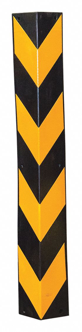 Rubber, 31 1/4 in Lg, Speed Bump Corner Guard - 49ZZ41|GNRSCG80YB ...