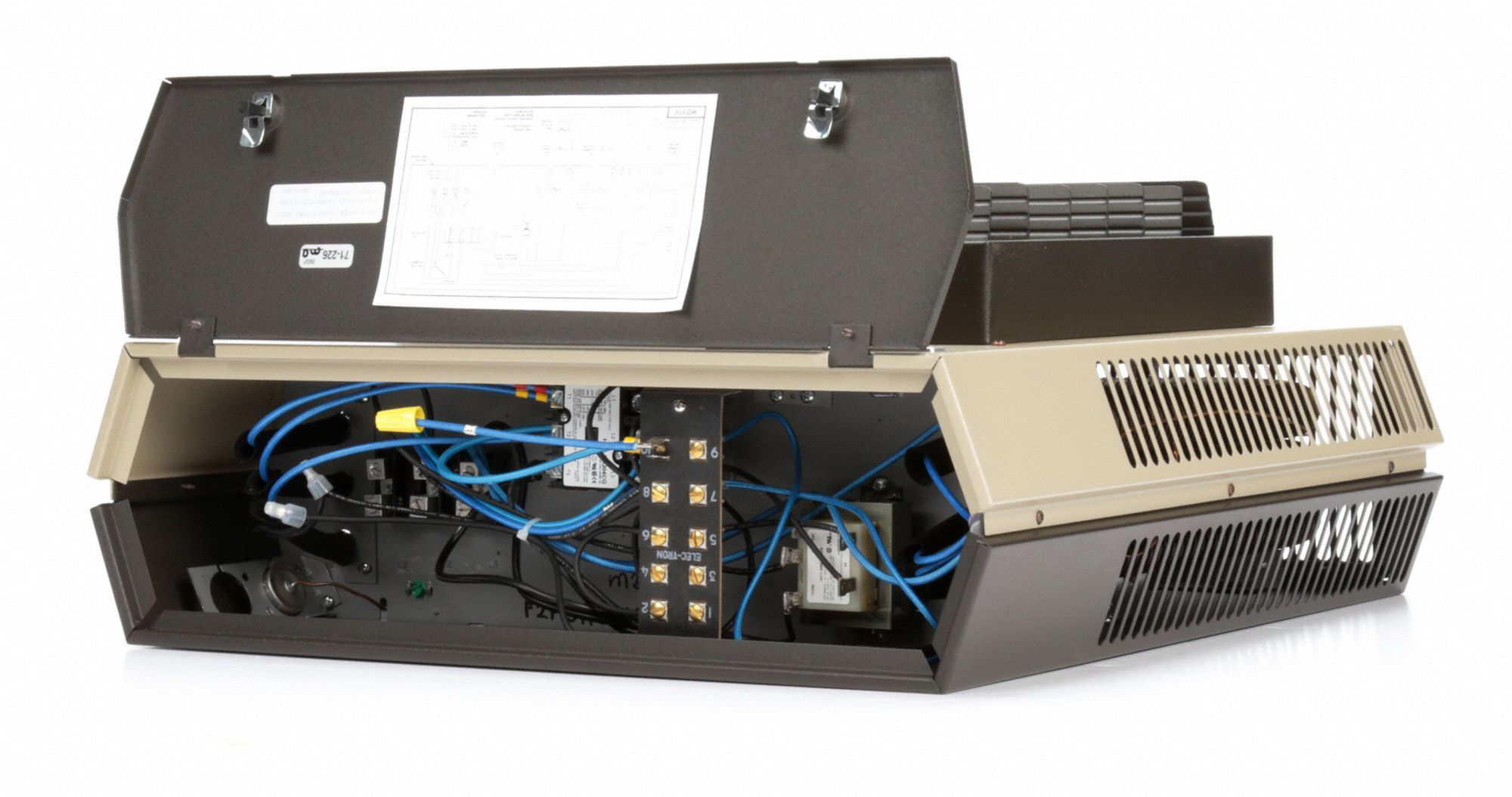 MARKEL PRODUCTS Electric Wall & Ceiling Unit Heater, 10kW, 480V AC, 3 ...