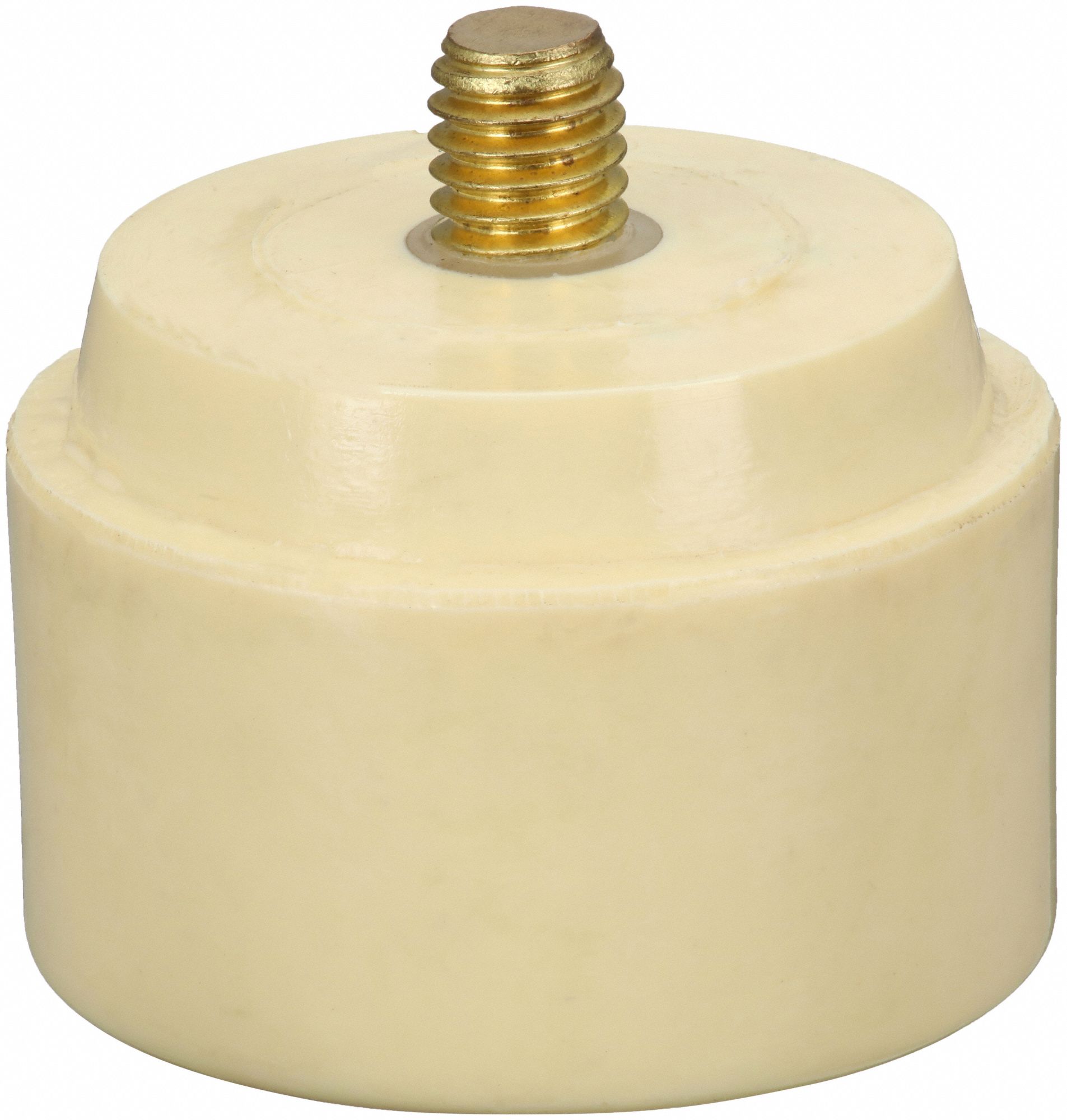 NUPLA Hammer Tip: Medium, Nylon, 2 in Dia, 3/8-16 Thread Size, Threaded ...