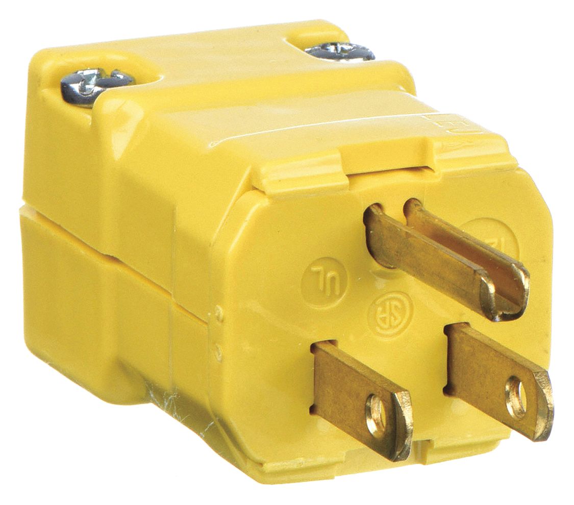 5-15P, 15 A, Straight Blade Plug - 4A253|HBL5965VY - Grainger