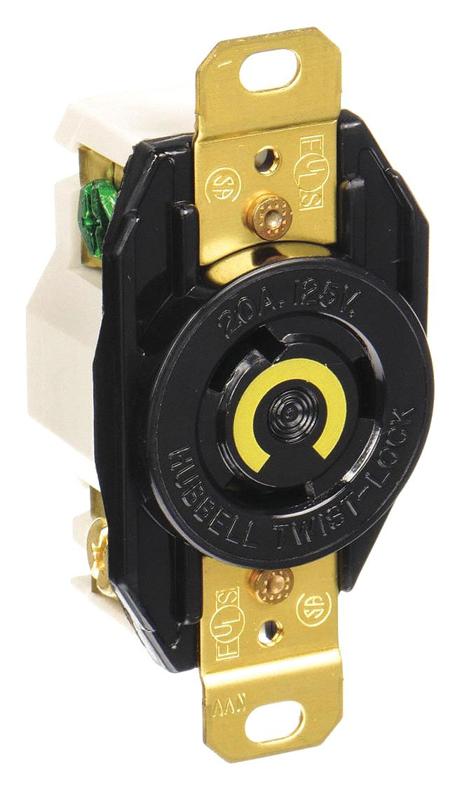 L5-20R, 20 A, Locking Receptacle - 4A258|HBL2310 - Grainger