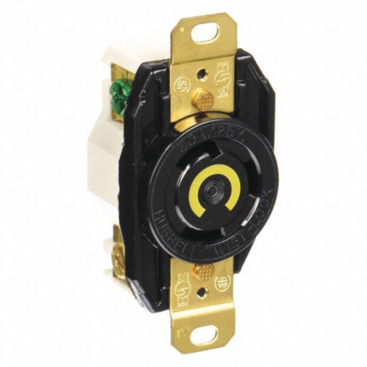 L5-30R, 30 A, Locking Receptacle - 4A261|HBL2610 - Grainger