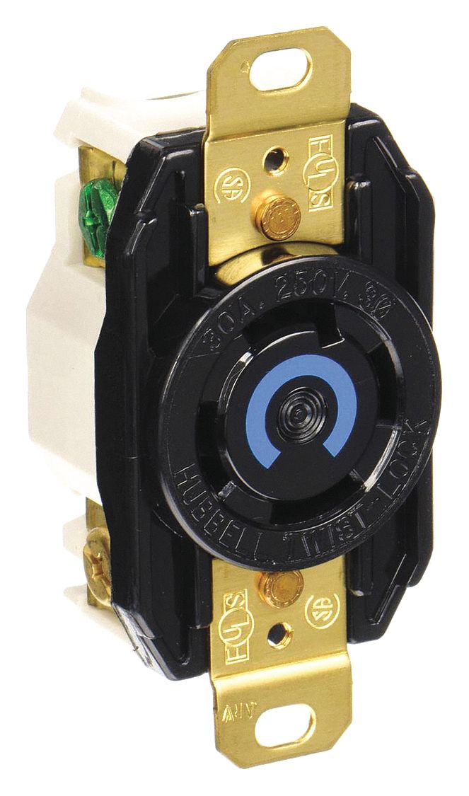 L15-30R, 30 A, Locking Receptacle - 4A270|HBL2720 - Grainger