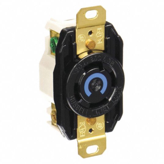 L15-30R, 30 A, Locking Receptacle - 4A270|HBL2720 - Grainger