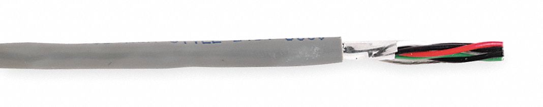 Communication Cable, Yes Shielded, 500 ft, Gray - Grainger