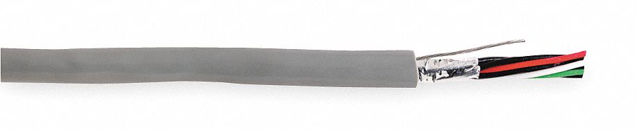 Communication Cable, Yes Shielded, 500 ft, Gray - Grainger