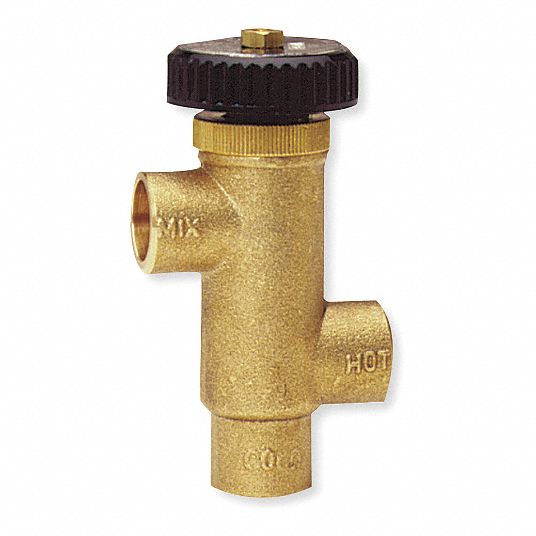 WATTS 3/4 in Sweat Inlet Type Mixing Valve, Bronze, 2 gpm - 4A819|70A 3 ...