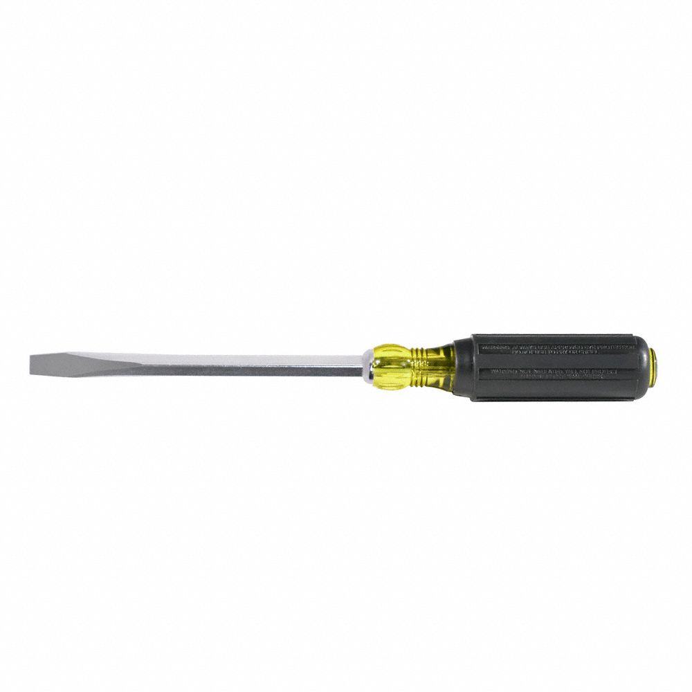 KLEIN TOOLS General Purpose Slotted Screwdriver: 5/16 in Tip Size, 10 3 ...