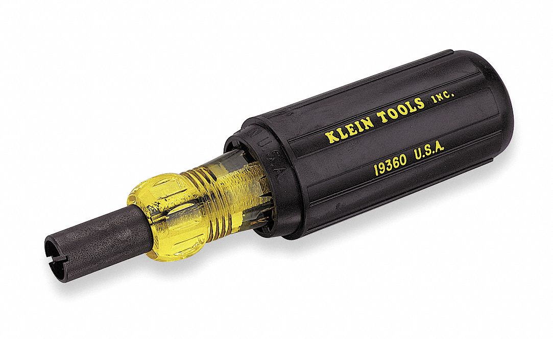 Screwdriver, Tip Size 3/8 in, Keystone Slotted, Overall Length 5 in ...