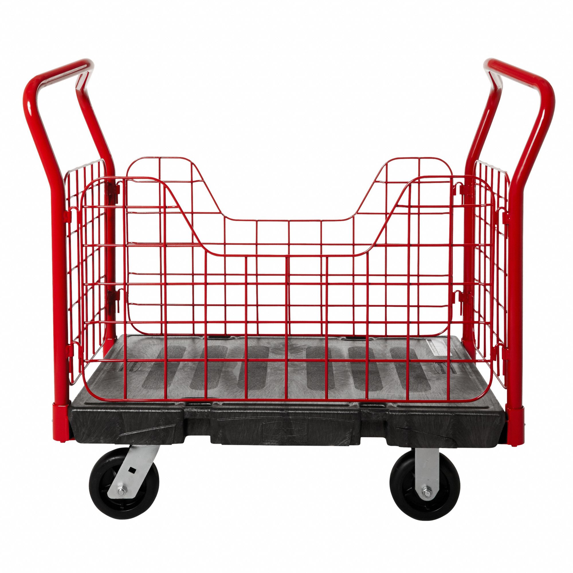RUBBERMAID COMMERCIAL PRODUCTS Four-Sided Platform Truck, 1000 lb Load ...