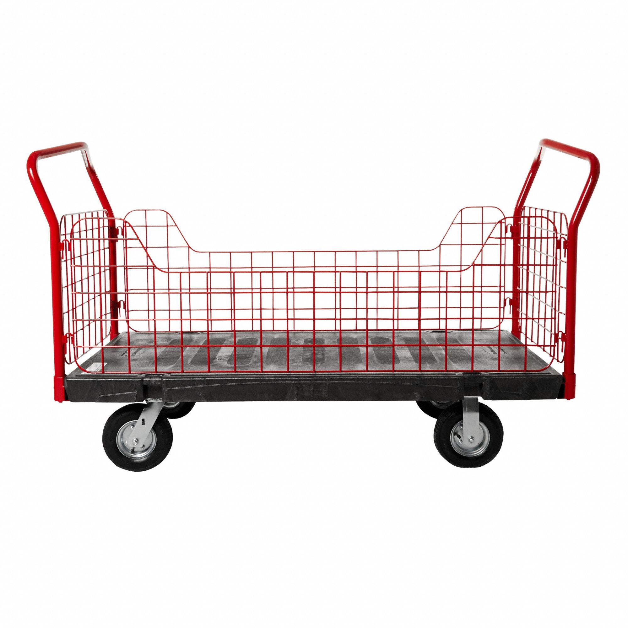 RUBBERMAID COMMERCIAL PRODUCTS Four-Sided Platform Truck, 1200 lb Load ...