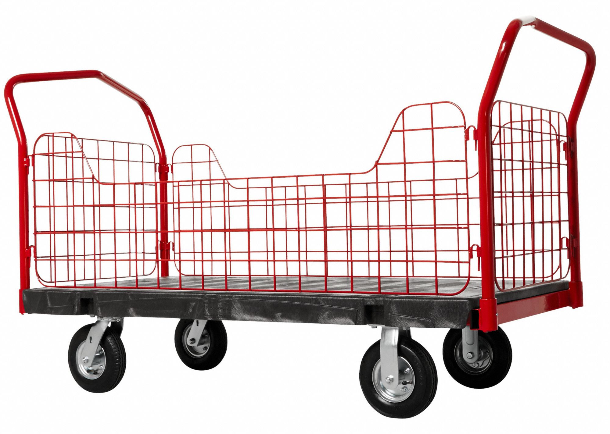 RUBBERMAID COMMERCIAL PRODUCTS Four-Sided Platform Truck, 1200 lb Load ...