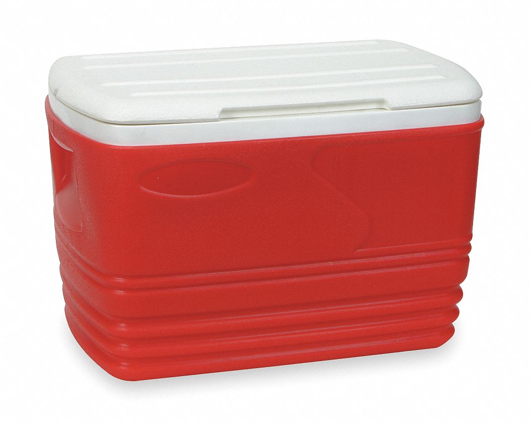 32 Qt Cooler Capacity 20 5 16 In Exterior Lg Chest Cooler 4AAP6