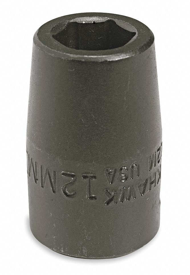 Impact Socket,1/2 Dr,24mm,6 Pt - Grainger
