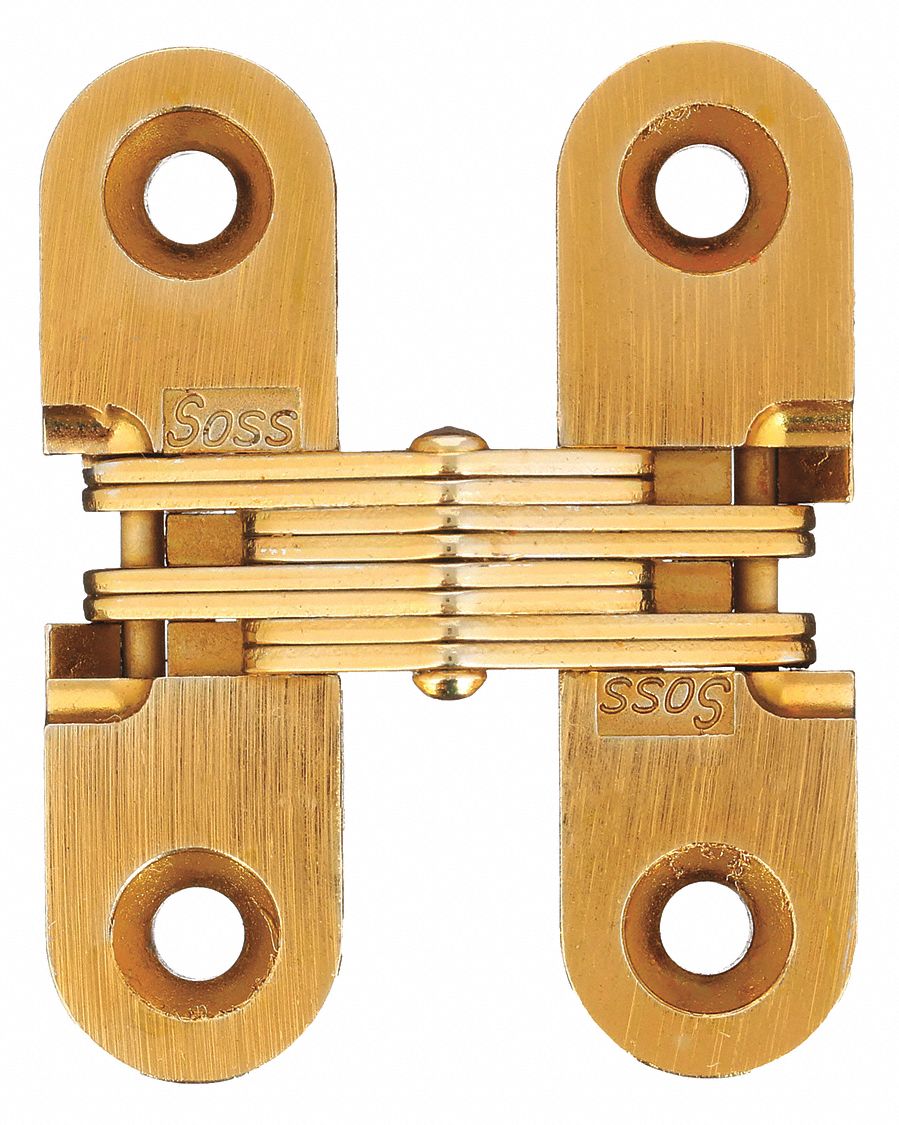 SOSS, Steel/Zinc, 1 3/4 in Leaf Ht, Concealed Hinge - 4ACV5|203CUS4 ...
