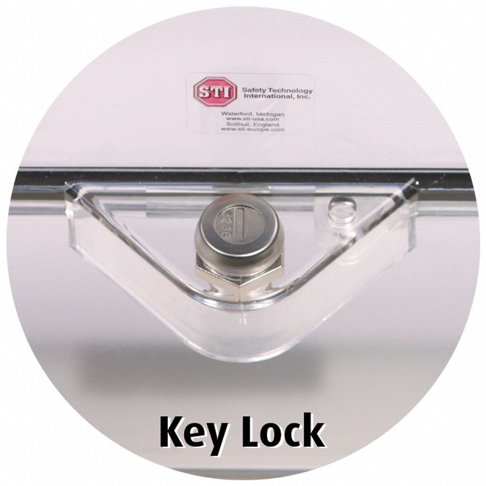 SAFETY TECHNOLOGY INTERNATIONAL Enclosure w/Lock, Polycarbonate ...