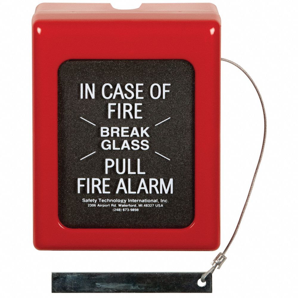 SAFETY TECHNOLOGY INTERNATIONAL Fire Alarm Break Glass Cover ...