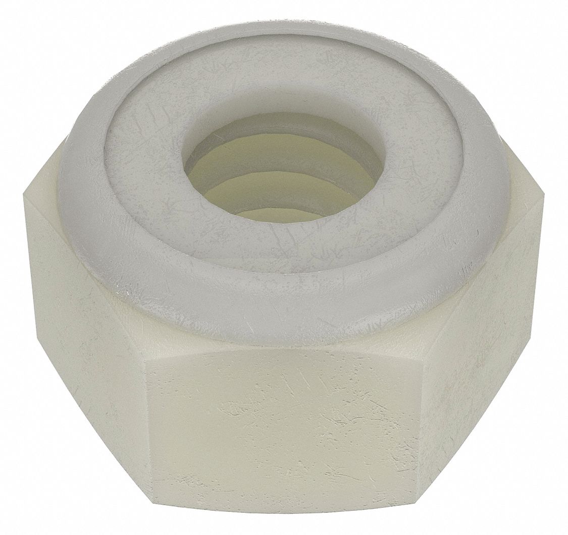 Nylon Insert, Std Hex, Lock Nut - 4AGE4|0725020SLN - Grainger