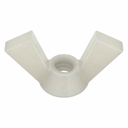 #10-24 Thread Size, Nylon, Wing Nut - 4AGL3|0601024WN - Grainger