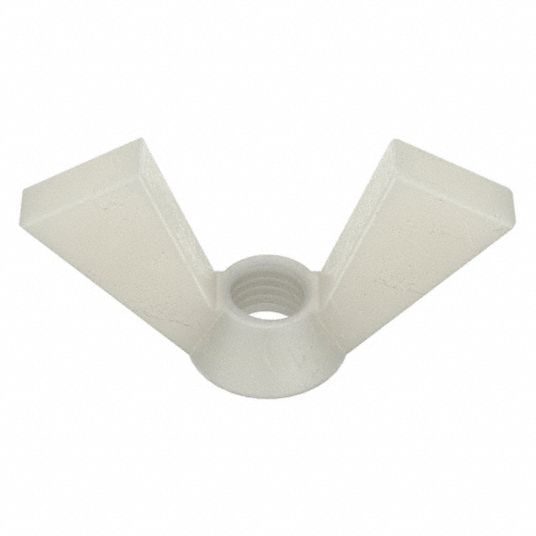 1/4"-28 Thread Size, Nylon, Wing Nut - 4AGL4|0625028WN - Grainger