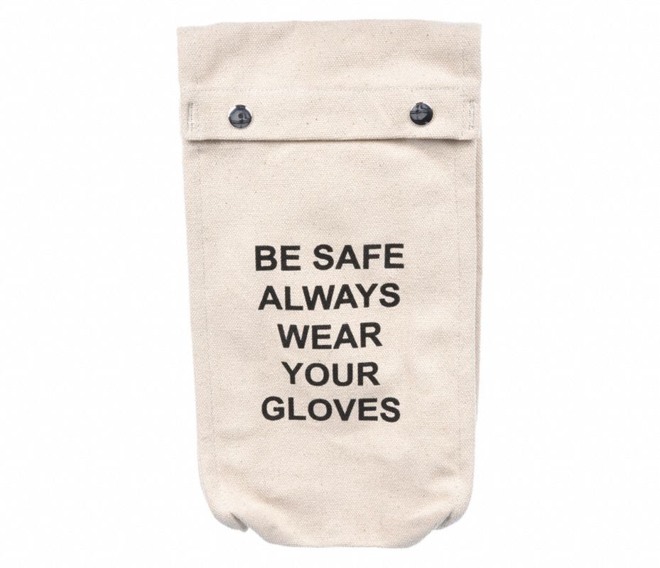 CONDOR Bolsa p/Guantes,Beige,Lona,12L pulg. - 4AJ28 | 4AJ28 - Grainger ...