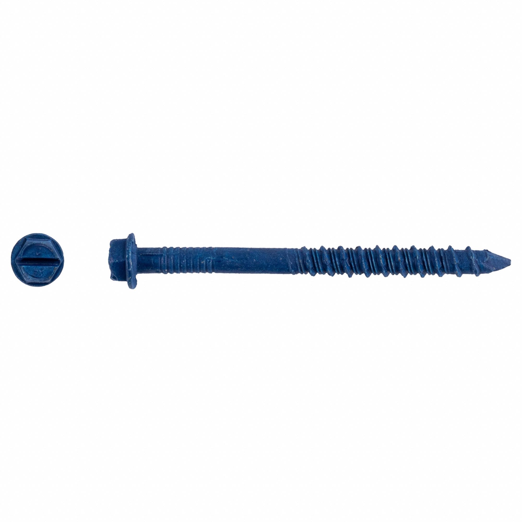 TAPCON, 2 3/4 in Overall Lg, 1/4 in Dia, Concrete Anchor Screw - 4AK89|3159407 - Grainger