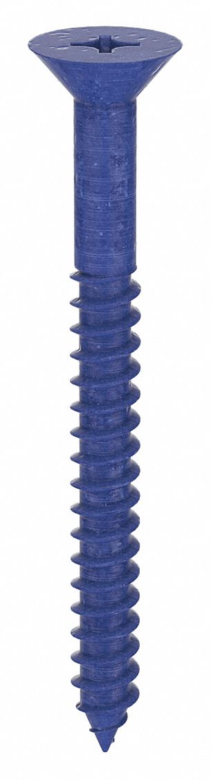TAPCON, 2 3/4 in Overall Lg, 1/4 in Dia, Concrete Anchor Screw - 4AL01 ...