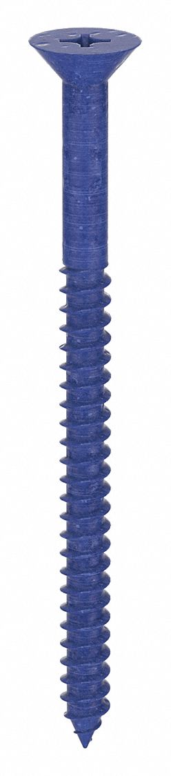 TAPCON, 3 3/4 in Overall Lg, 1/4 in Dia, Concrete Anchor Screw - 4AL03 ...