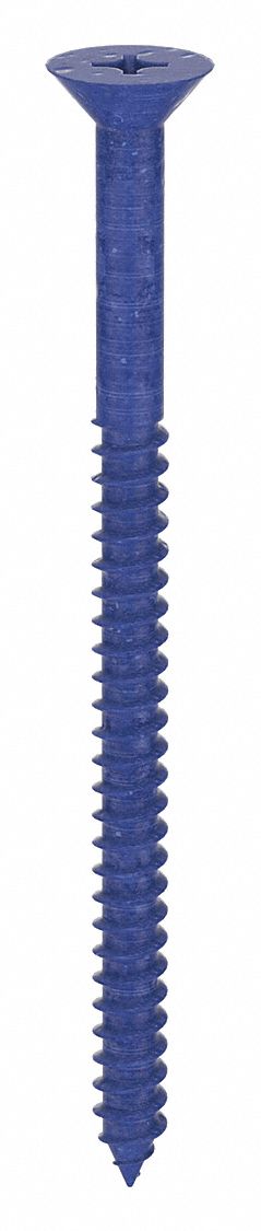 TAPCON, 4 in Overall Lg, 1/4 in Dia, Concrete Anchor Screw - 4AL04|3195407 - Grainger