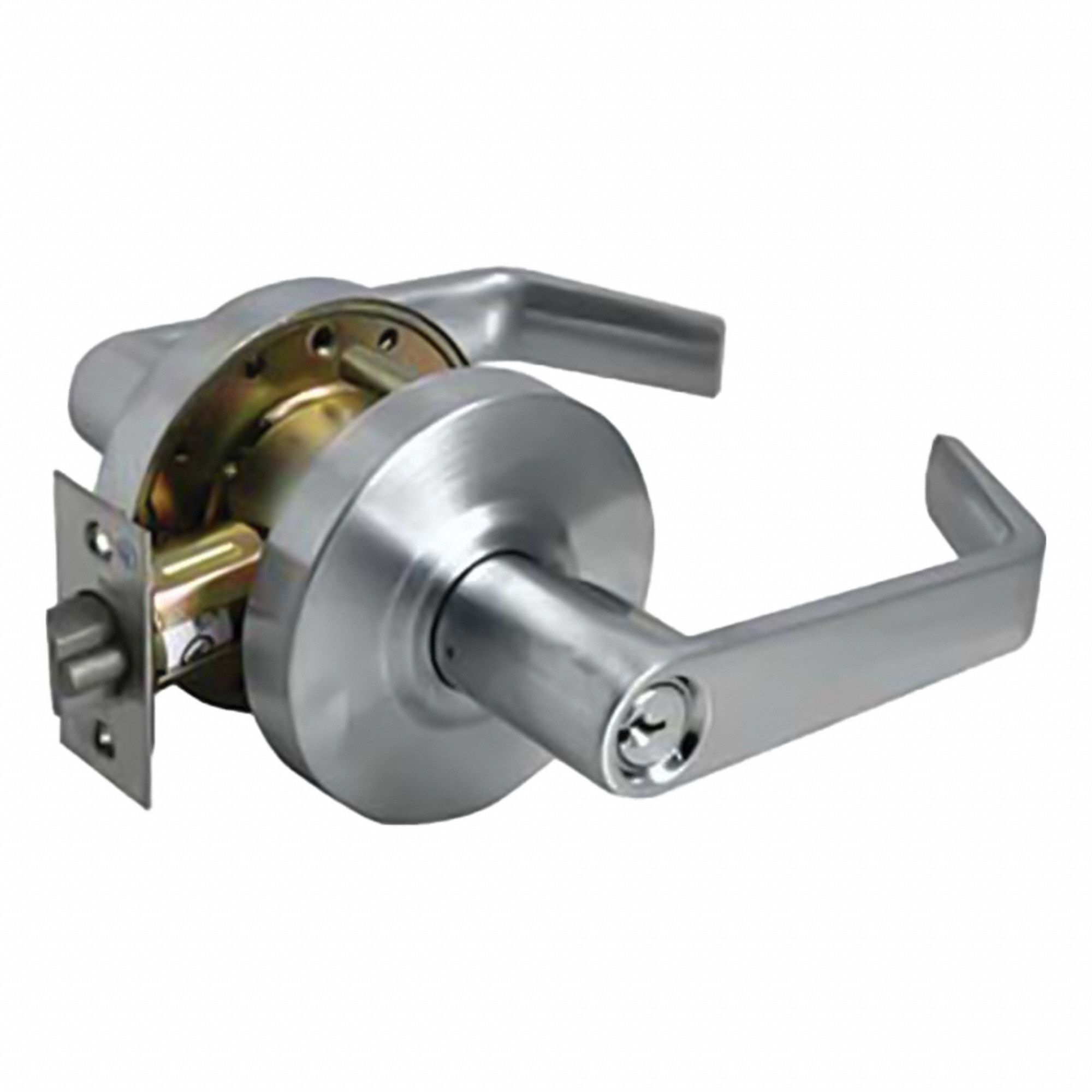 TELL MANUFACTURING, Office Lever Locksets, Chrome, Door Lever Lockset ...