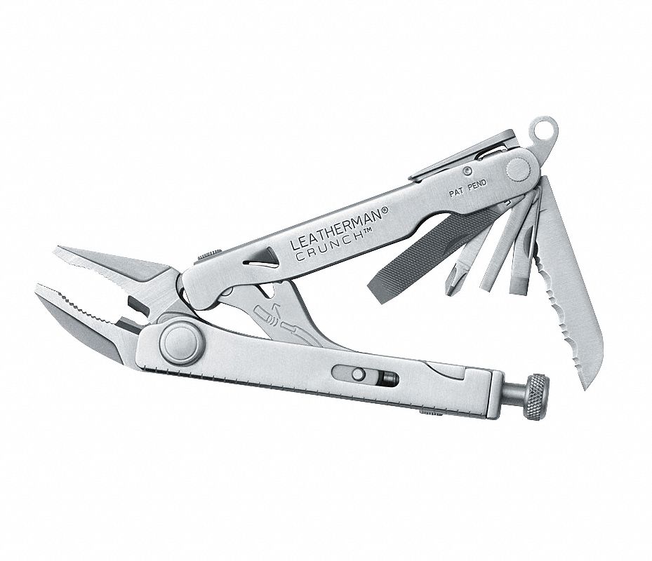 LEATHERMAN Pinzas de Presión Multiherramienta Crunch® Acero Inoxidable Funciones: 15 - 4ANE6 ...