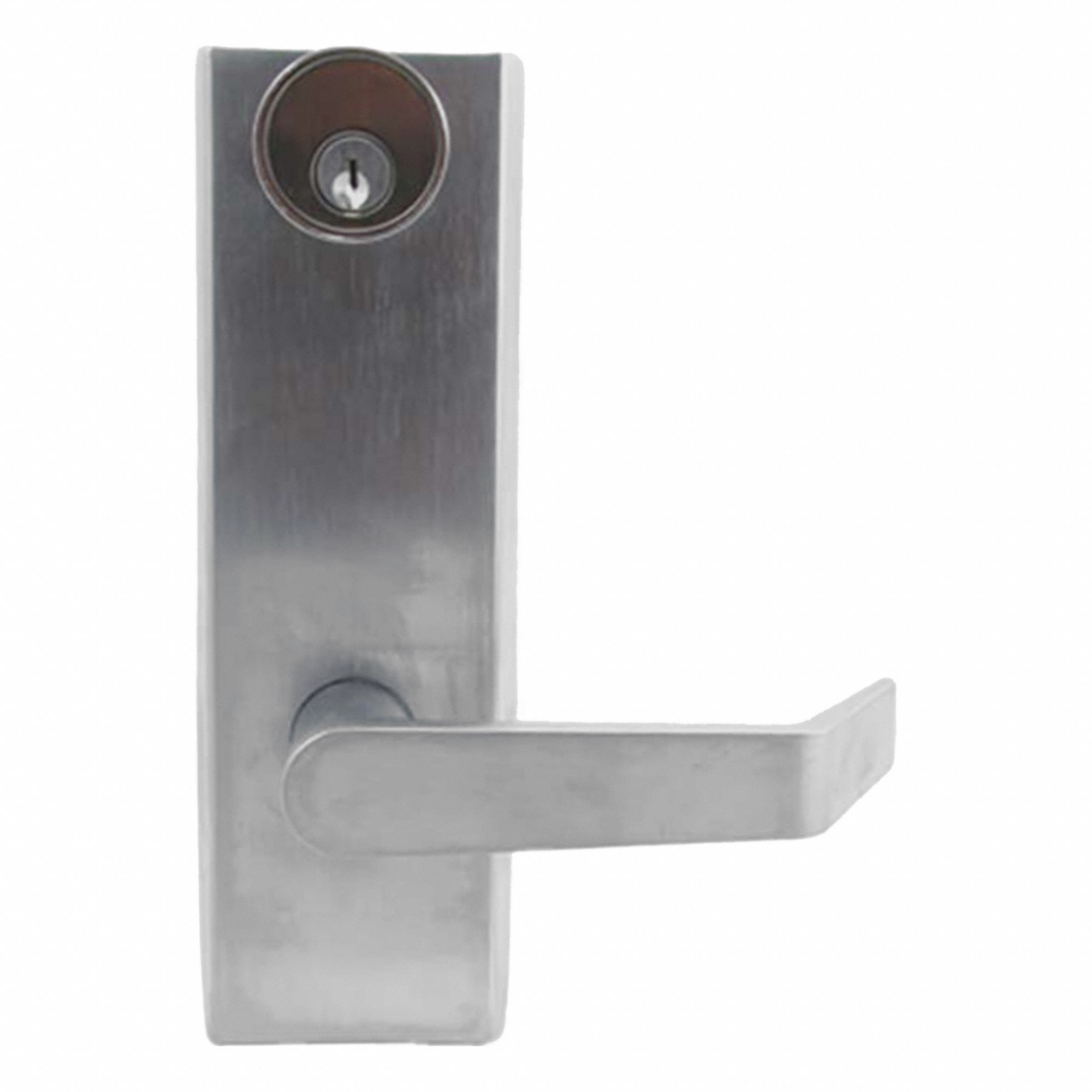 TELL MANUFACTURING, 48 in Max Door Wd, Chrome, Exit Device Trim ...