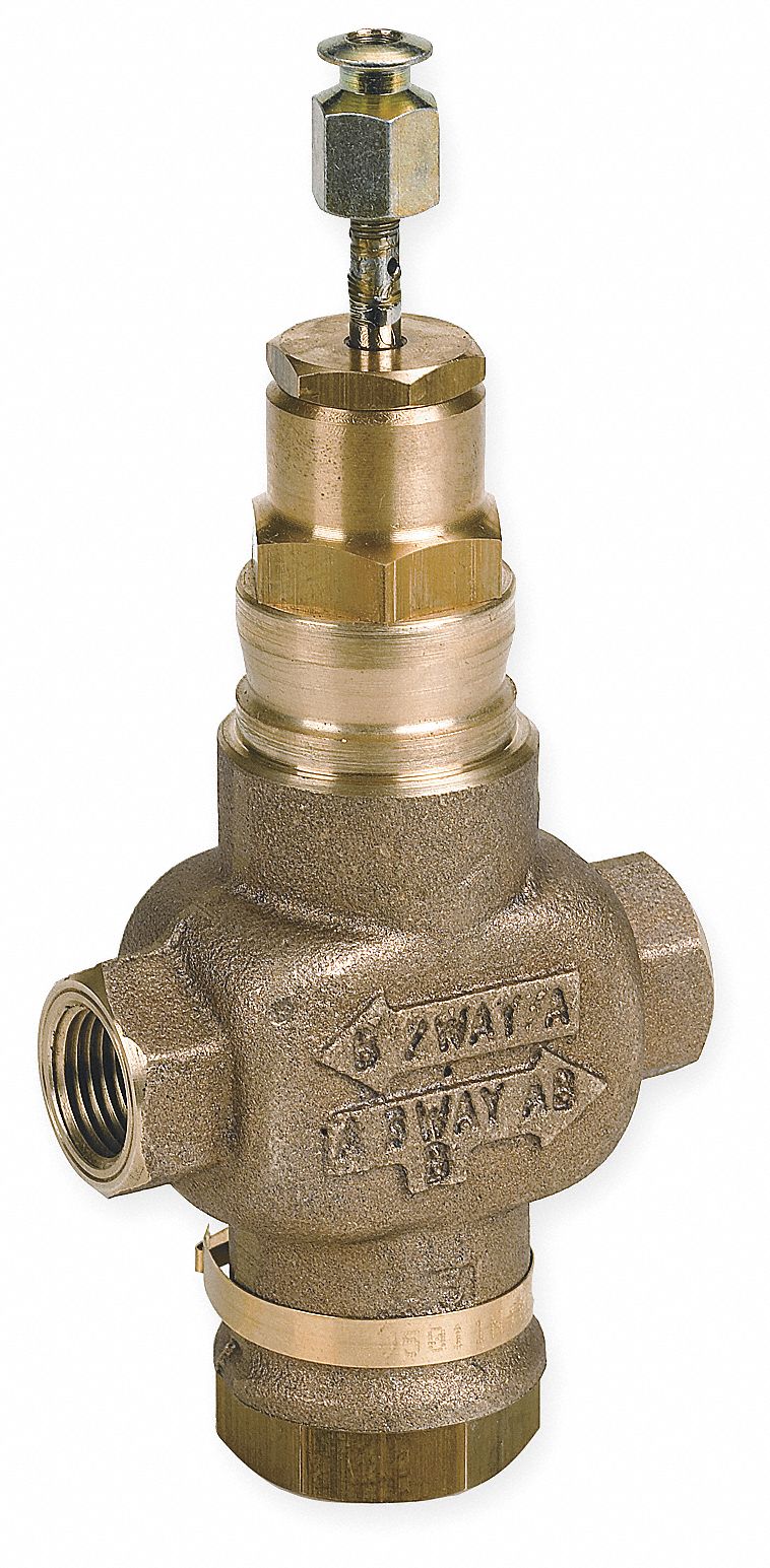 2-Way, Direct Acting (F)NPT 2 Threaded Globe Valve, —VAC, 46.8Cv ...