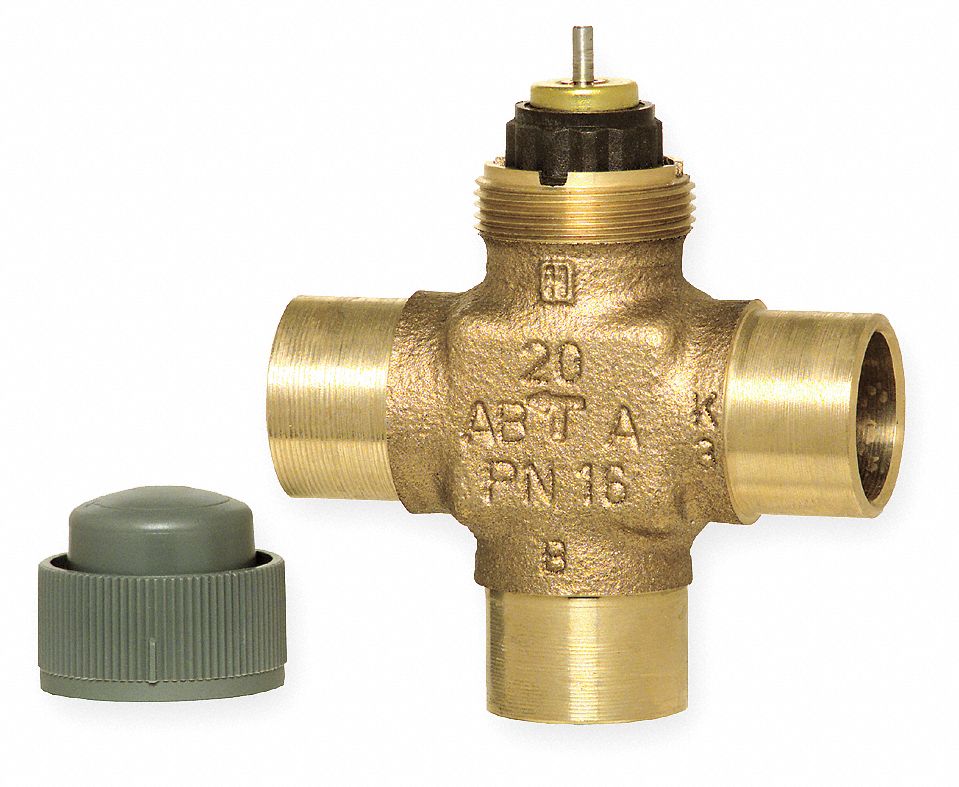 3-Way, 4.9 CV Flow, Hydronic Globe Valve - 279C09|V5853A2063 - Grainger